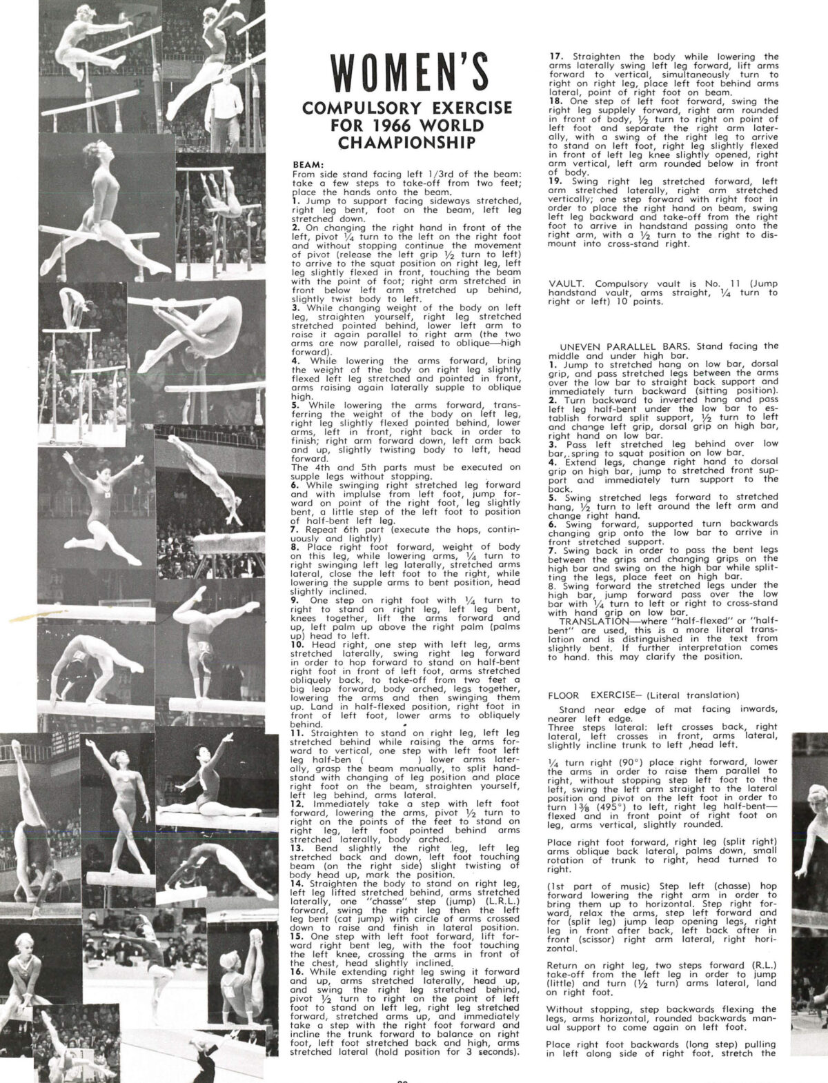 1966: Women’s Compulsories for the World Championships – Gymnastics History