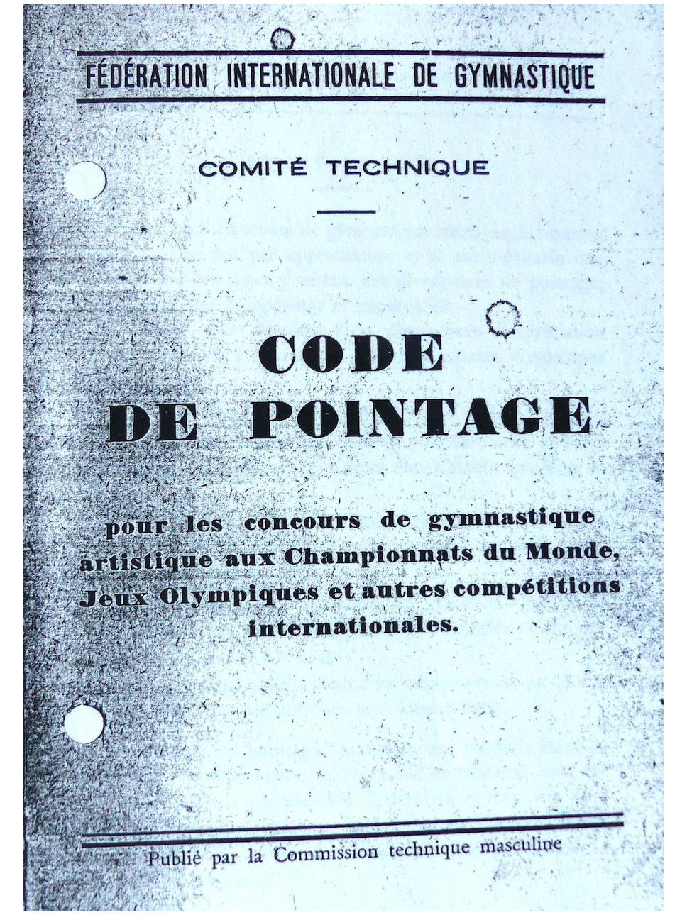 1949: The History behind the First Men’s Code of Points – Gymnastics ...