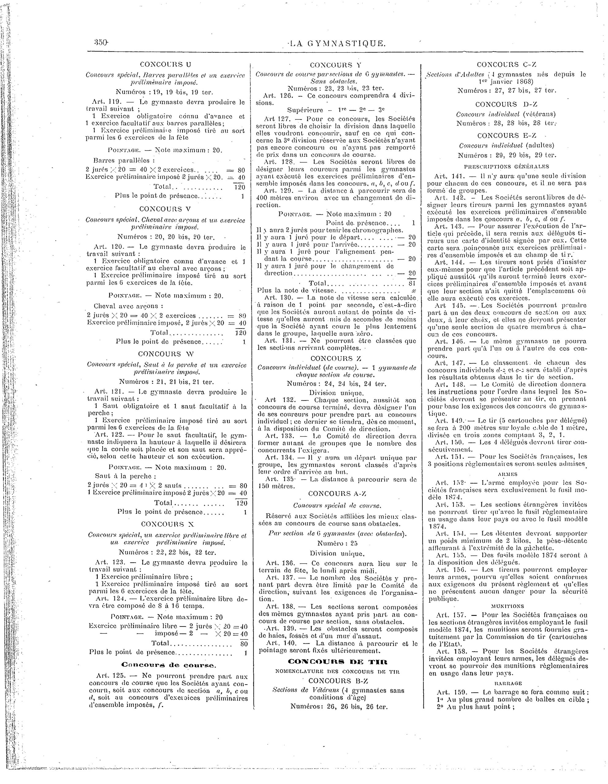 1889: Czech Gymnasts at the Fête Fédérale Française de Gymnastique ...