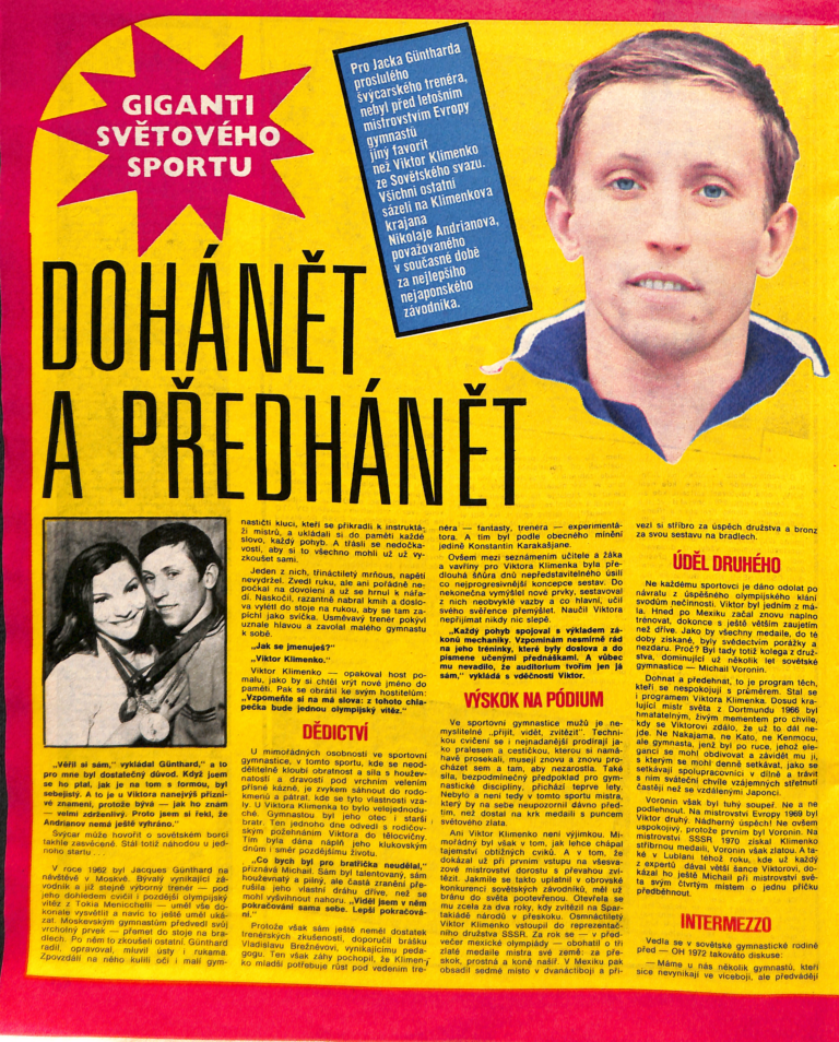 1973: A Profile of Viktor Klimenko – “Catching up and Overtaking ...