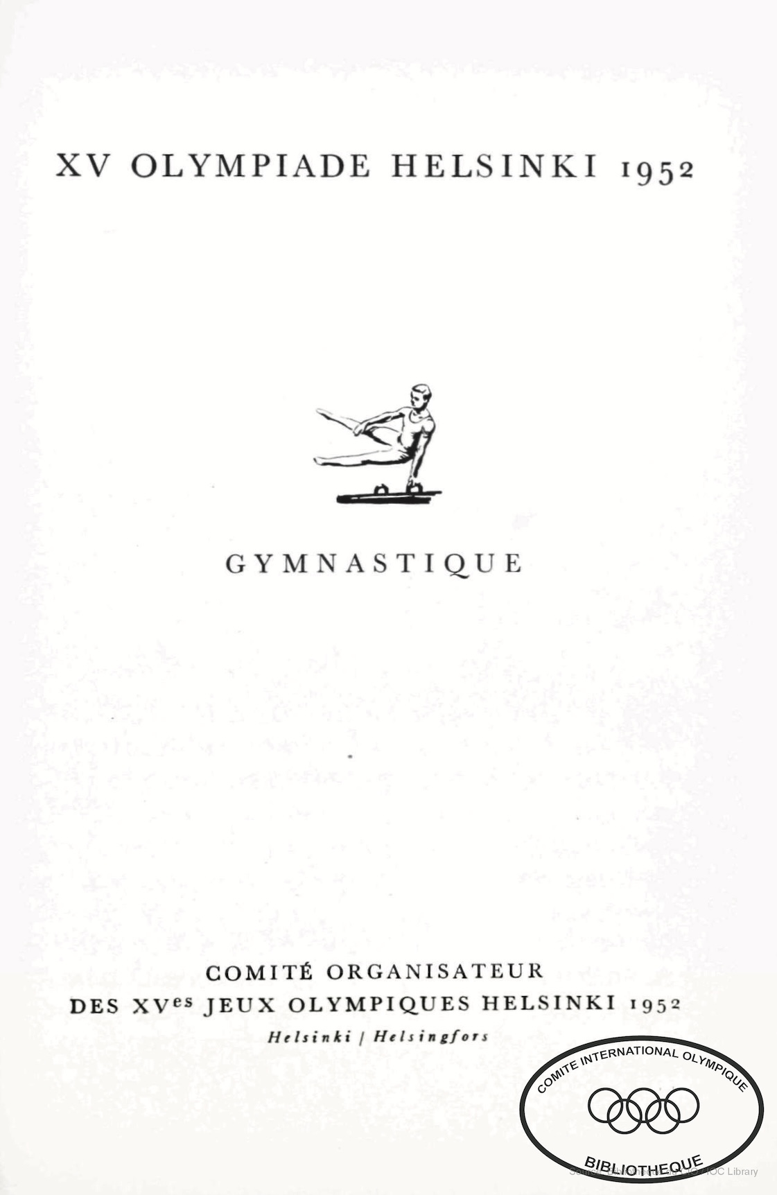 1952: The Rules for the Women’s Competition at the Helsinki Olympics ...